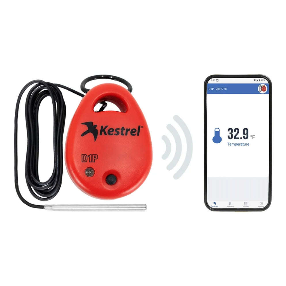 Kestrel DROP D1P Professional Temperature Monitor with Probe — Kestrel AU